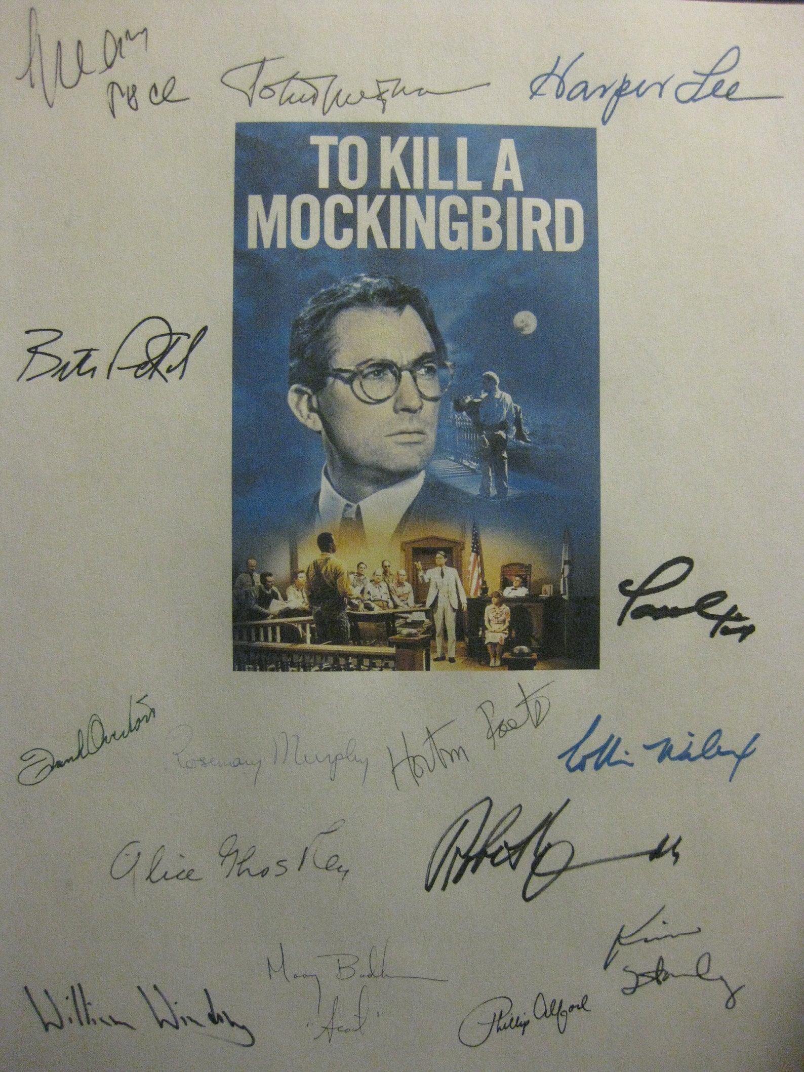 To Kill A Mockingbird Signed Film Movie Screenplay Script Autographs ...