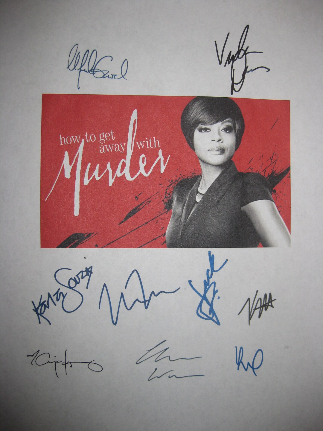 How to Get Away With Murder Signed TV Screenplay Script X9 Viola Davis ...