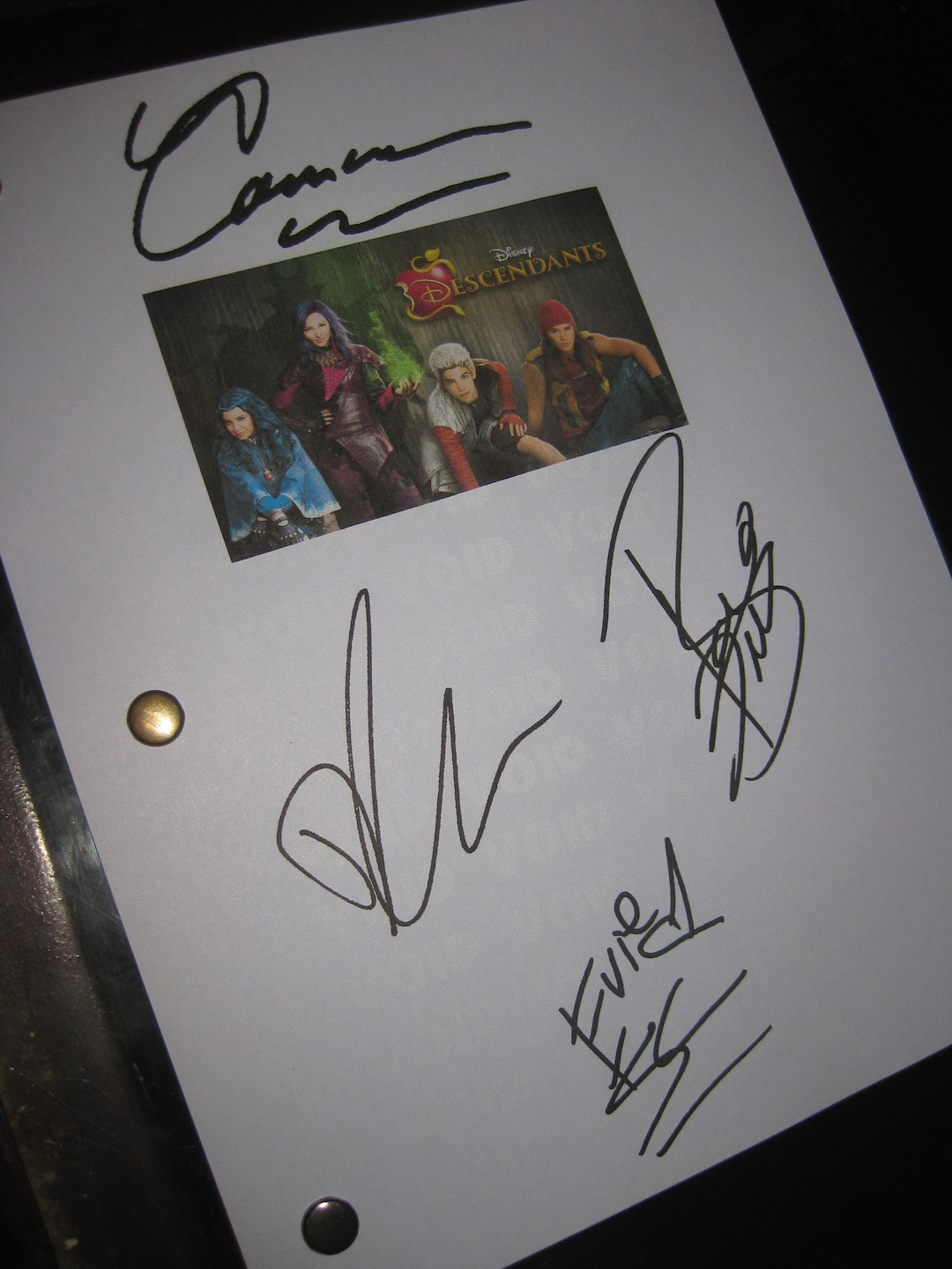 Descendants Signed Film Movie Screenplay Script Autograph X4 Dove ...