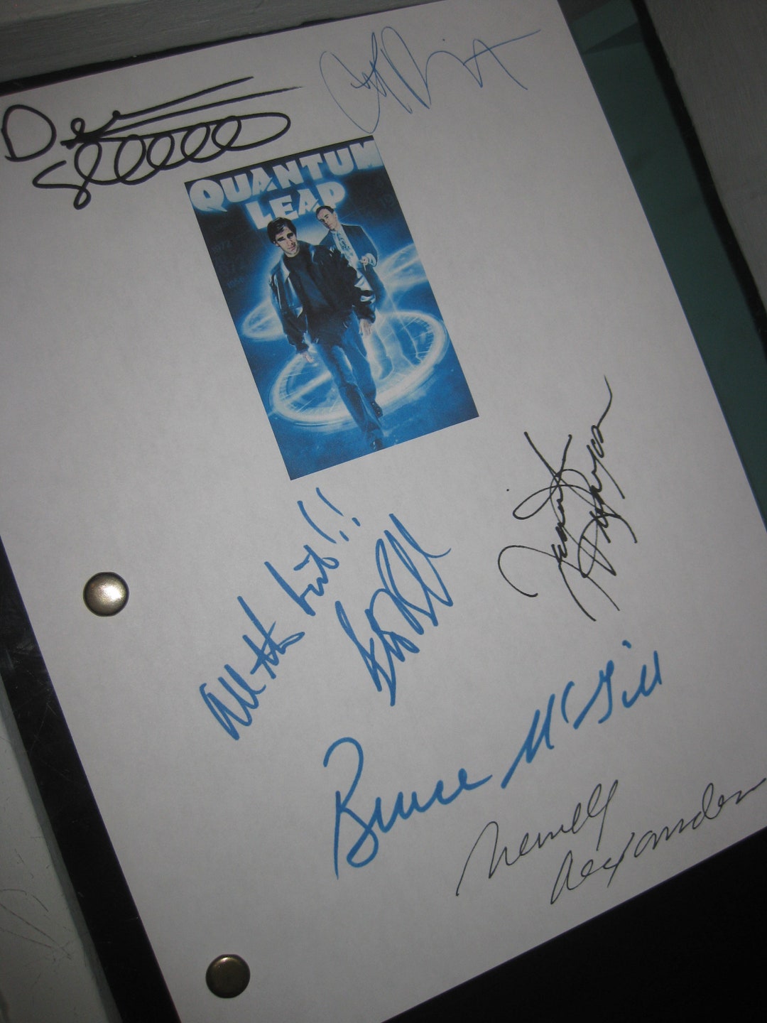 Quantum Leap Signed TV Pilot Script Screenplay X6 Scott Bakula Dean ...