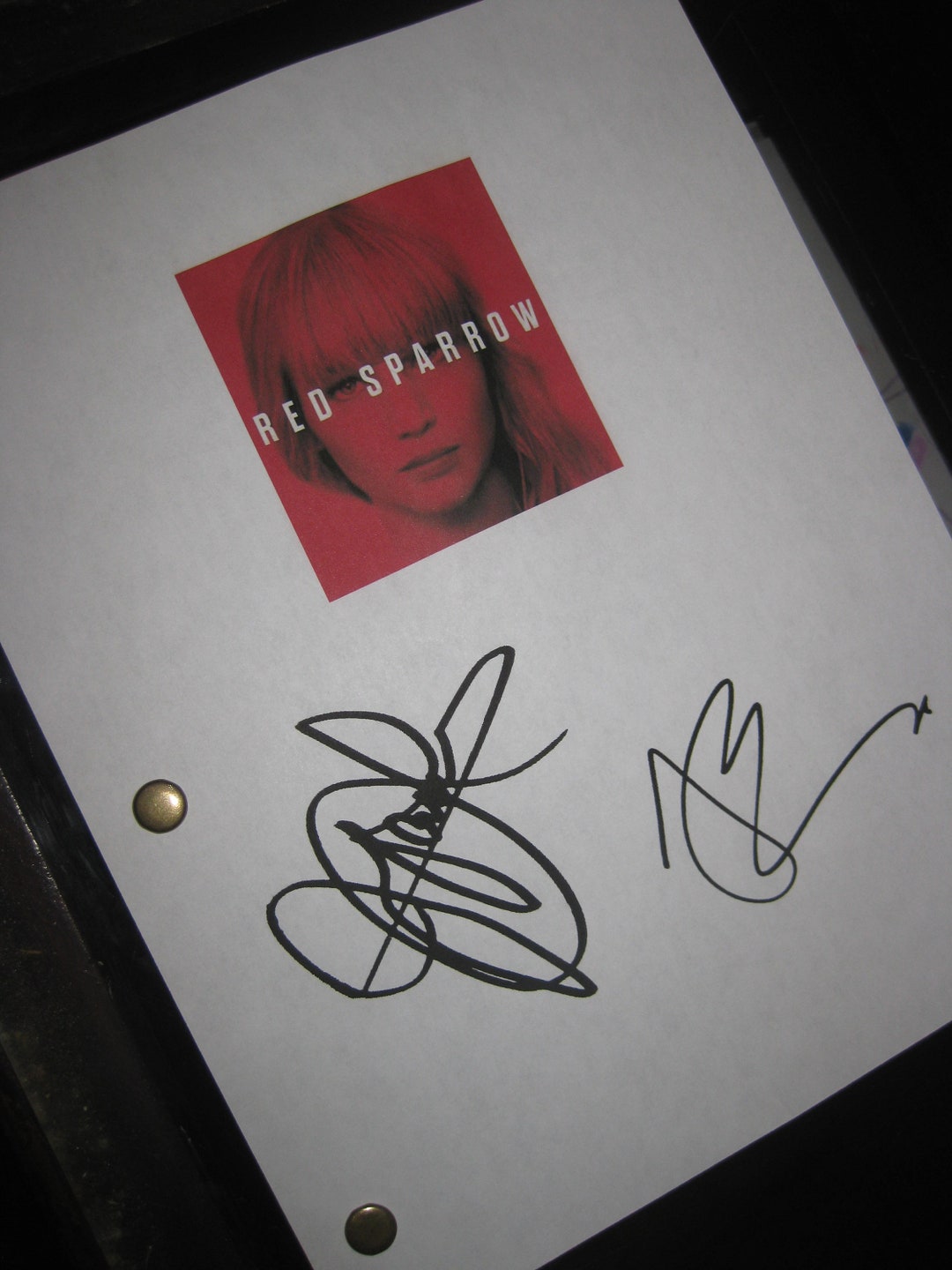 Red Sparrow Signed Movie Film Script Screenplay X2 Autograph Jennifer ...