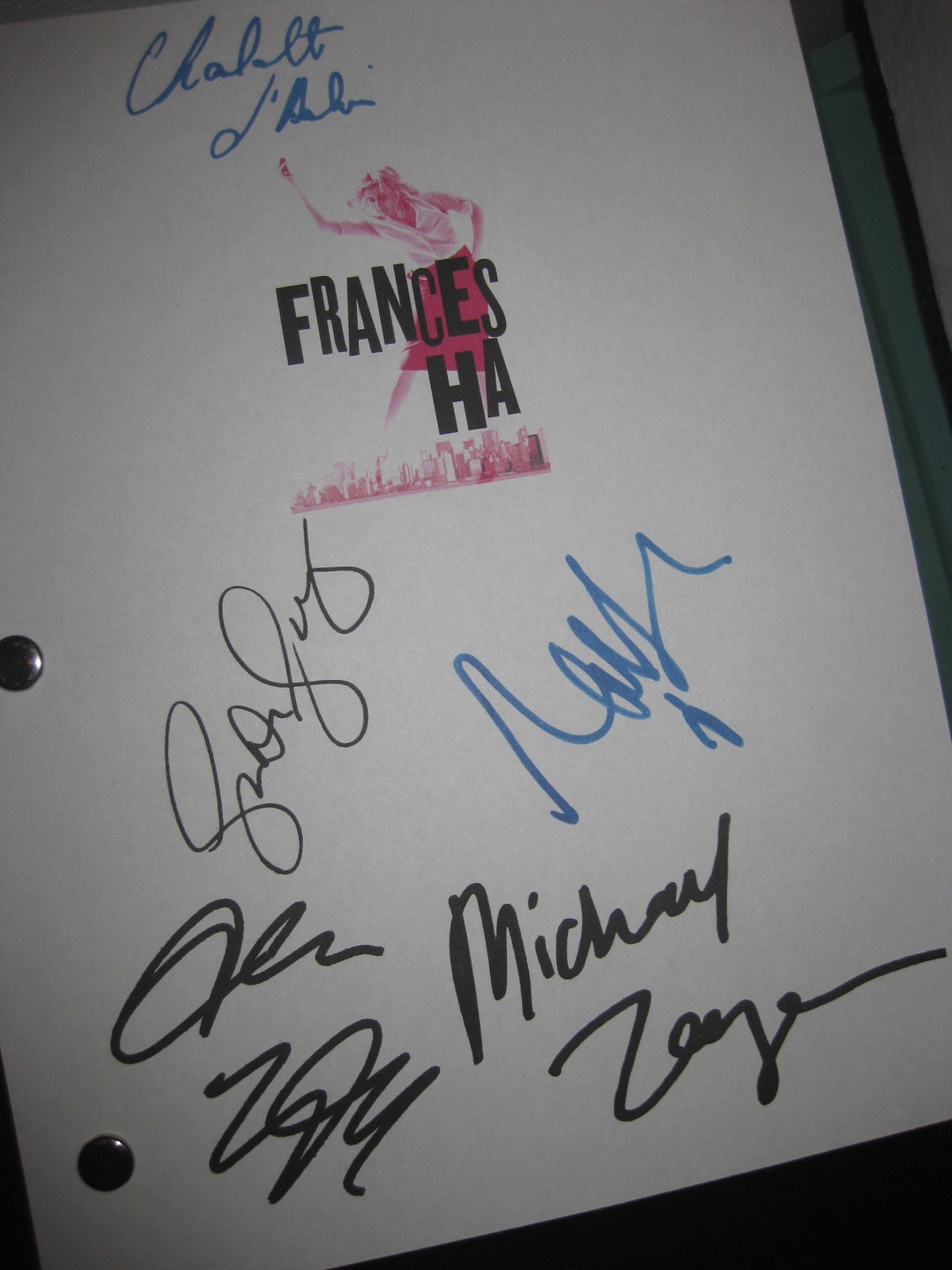 Frances Ha Signed Movie Film Script Screenplay X5 Autograph Greta ...