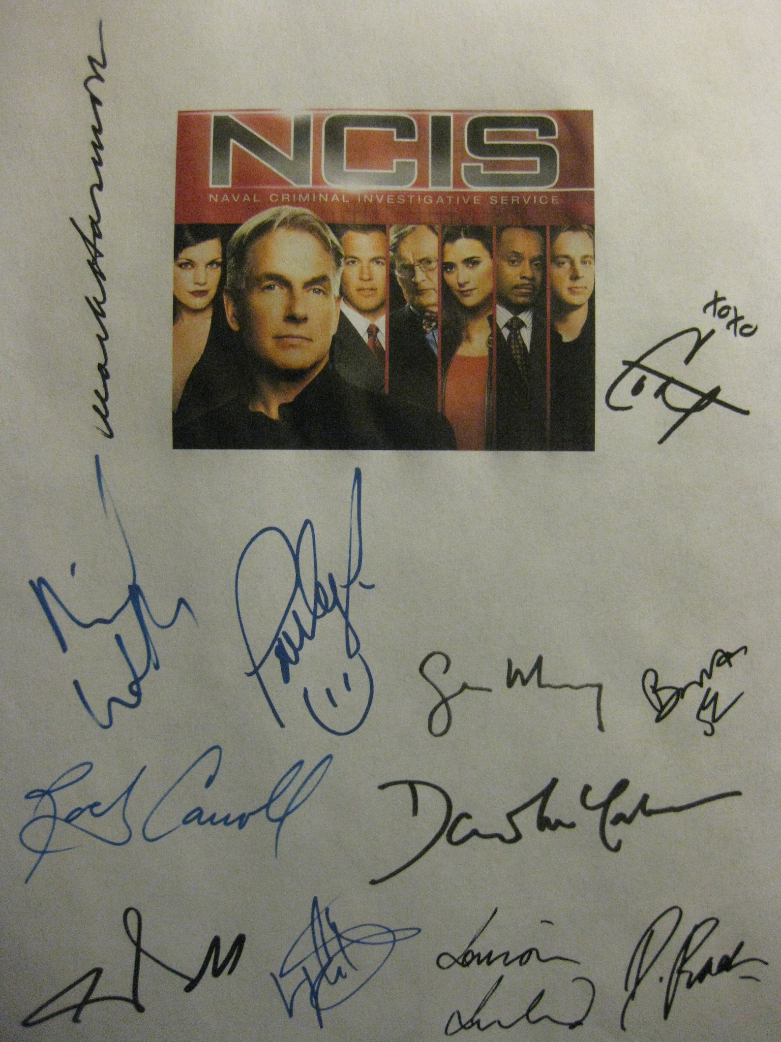 NCIS Signed TV Legend Script Screenplay X12 Autograph Michael Weatherly ...