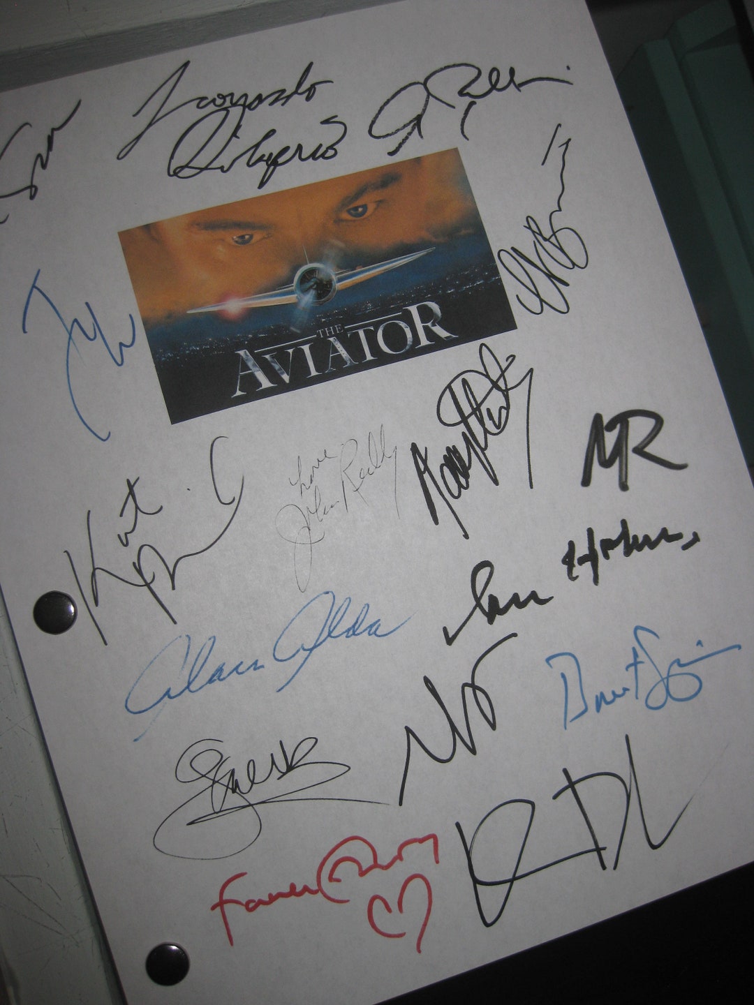 The Aviator Signed Movie Film Script Screenplay X16 Martin Scorsese ...