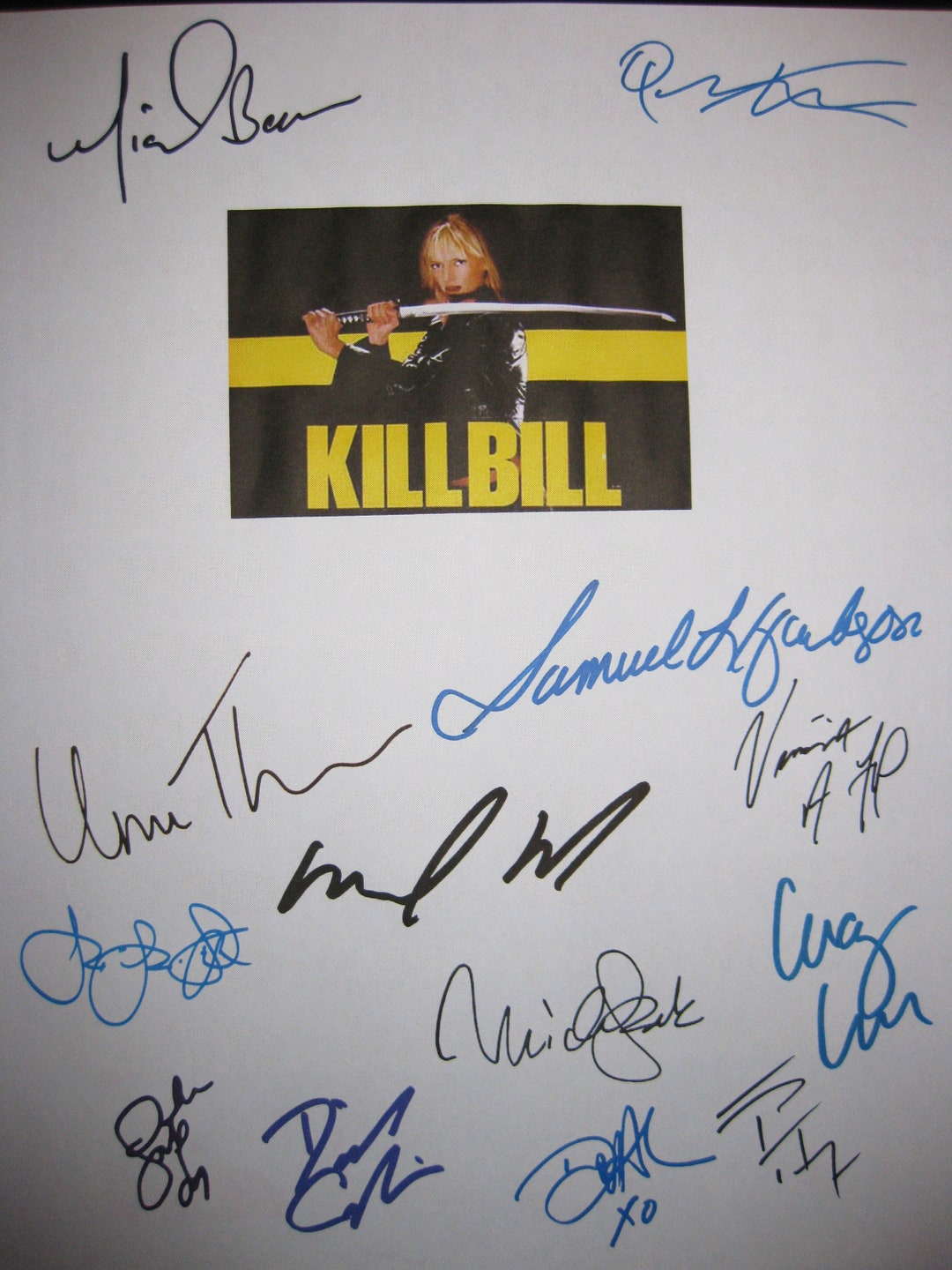 Kill Bill Volume 1 & 2 Signed Film Movie Script Screenplay X13 ...