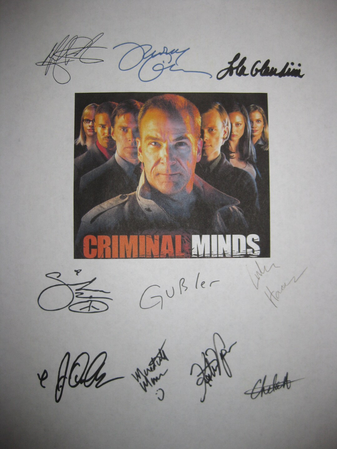 Criminal Minds Pilot Signed TV Screenplay Script X10 Autographs Mandy ...