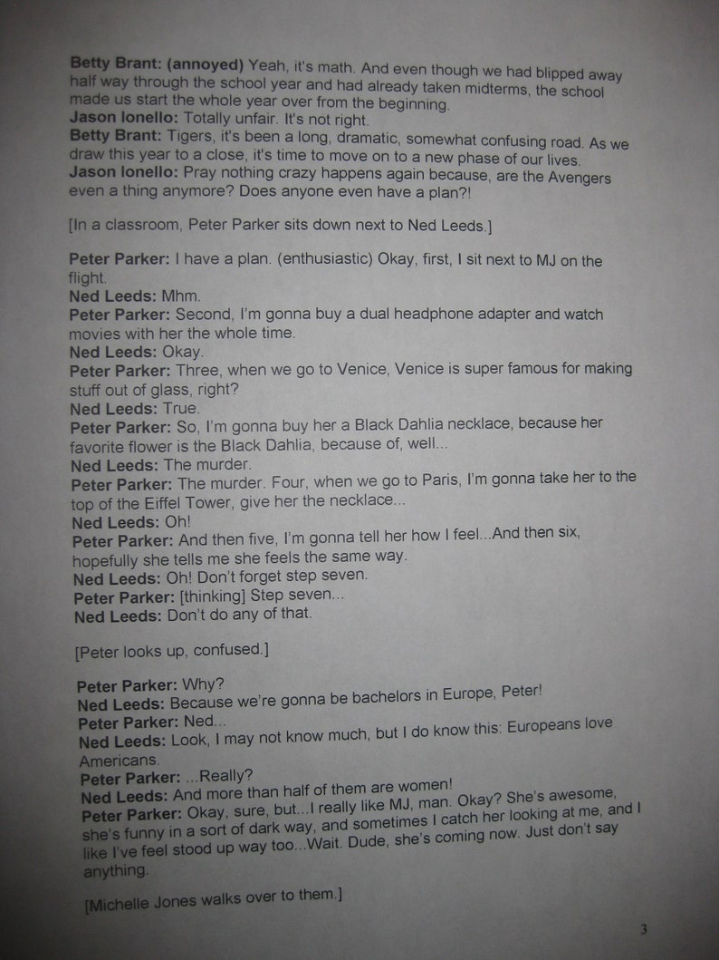 Spider-man Far From Home Signed Movie Film Script Screenplay X13 Tom ...