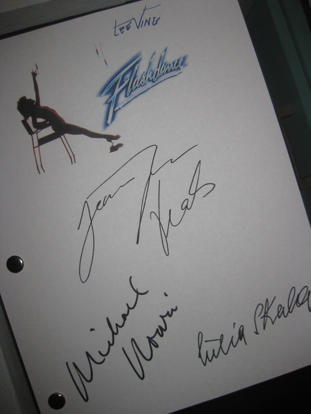 Flashdance Signed Movie Film Script Screenplay X4 Autograph Jennifer ...