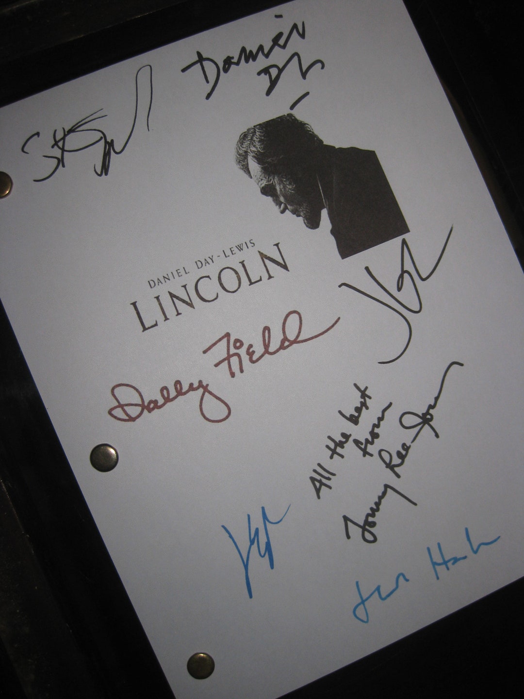 Lincoln Signed Movie Film Script Screenplay Autograph X7 Steven ...