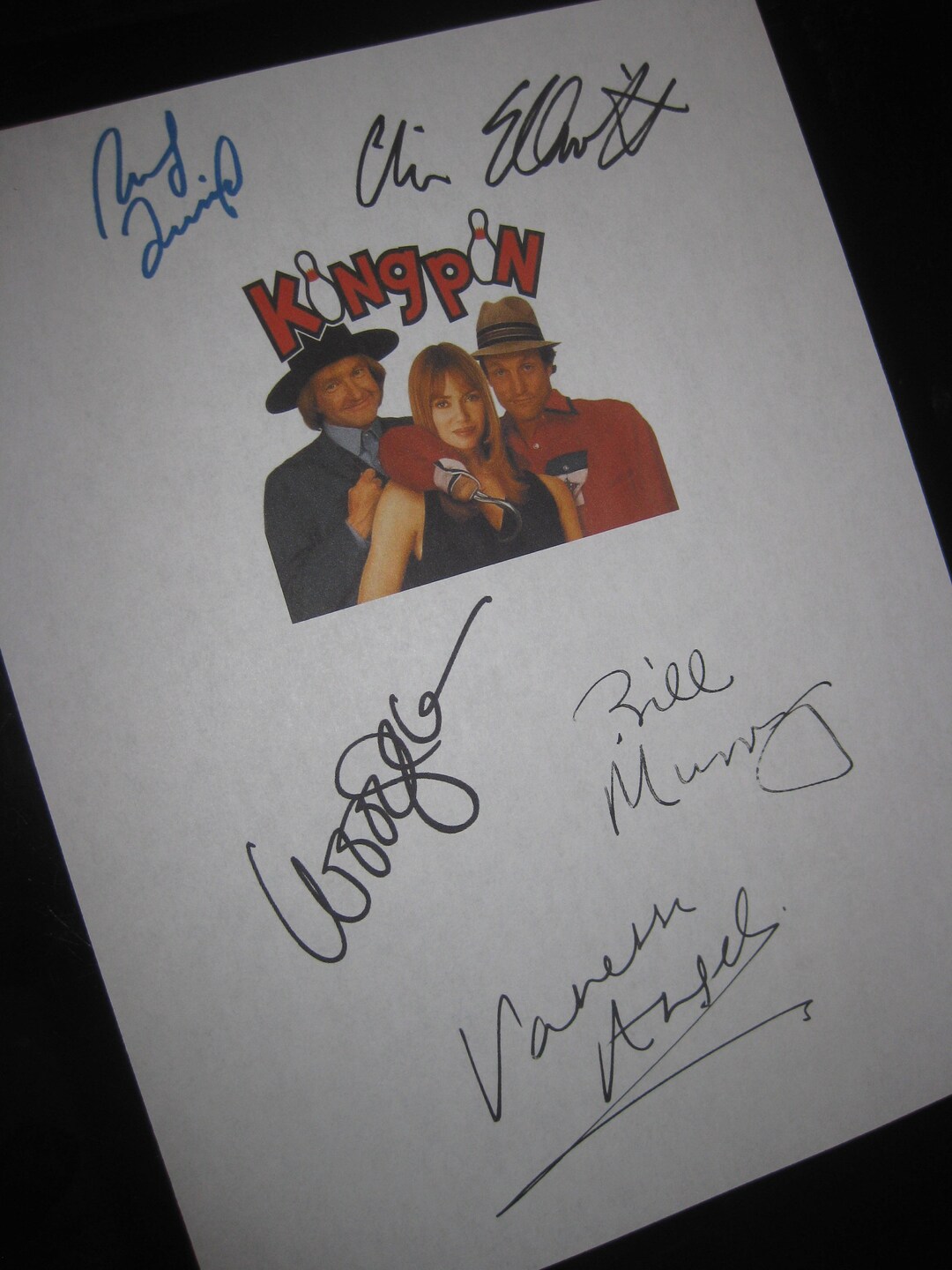 Kingpin Signed Film Movie Screenplay Script Autograph X5 Woody ...