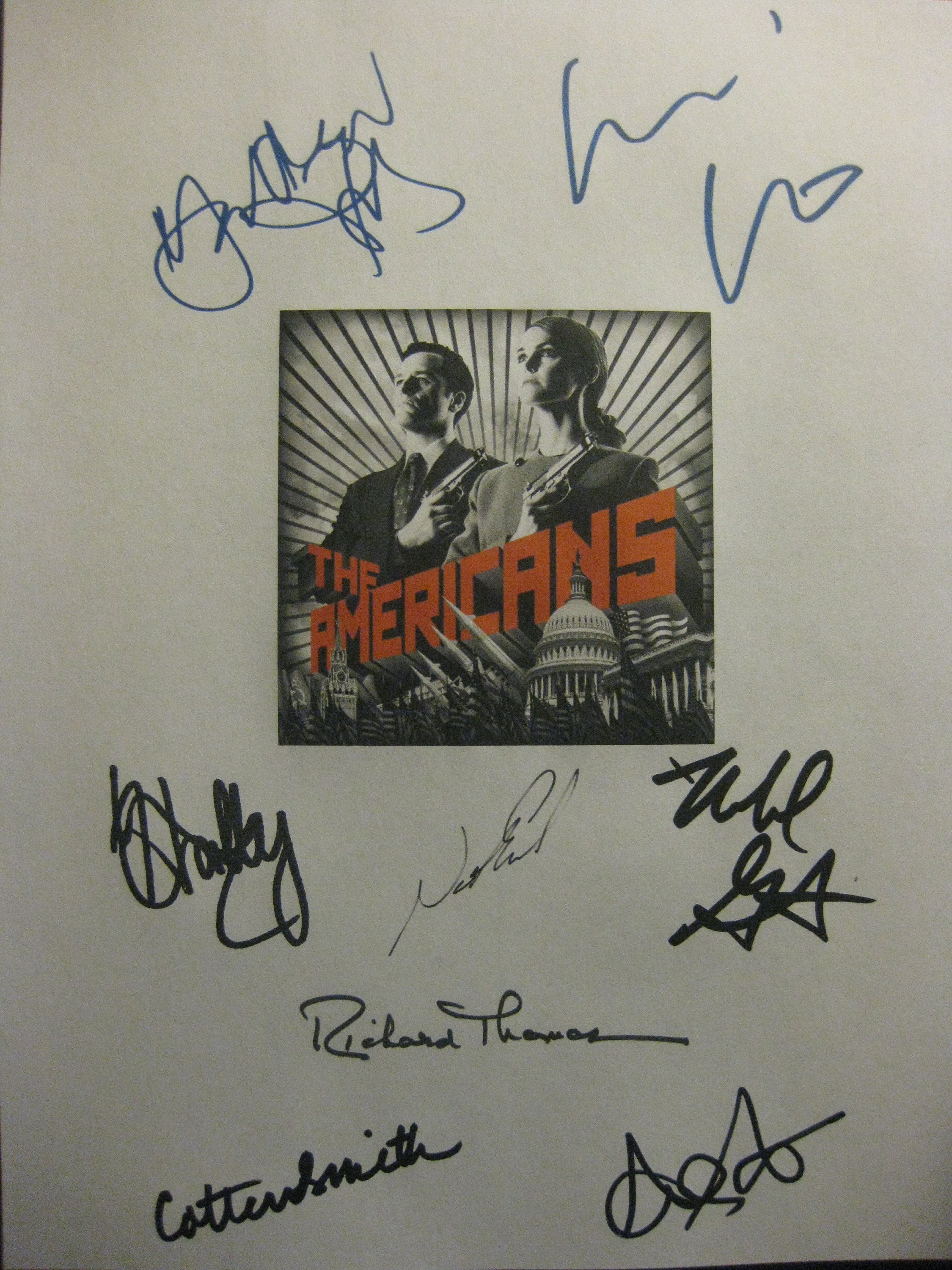 The Americans Signed TV Pilot Screenplay Script X8 Autograph Keri ...