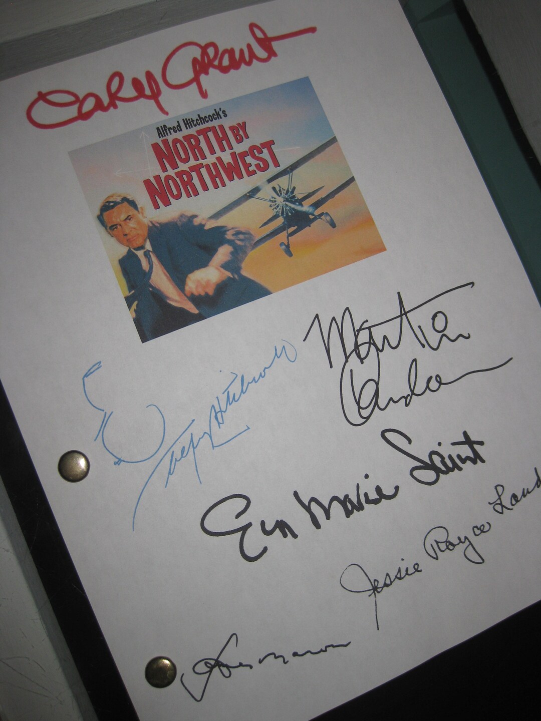 North by Northwest Signed Movie Film Script Screenplay Autograph X6 ...