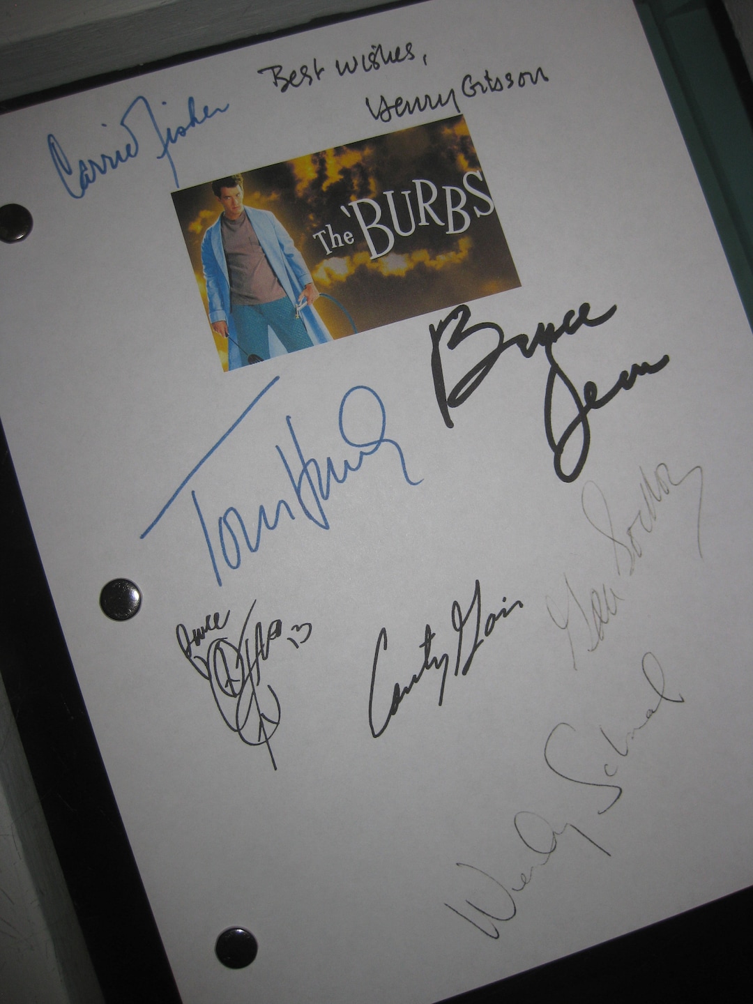 The Burbs Signed Movie Film Script Screenplay X8 Autograph Tom Hanks ...