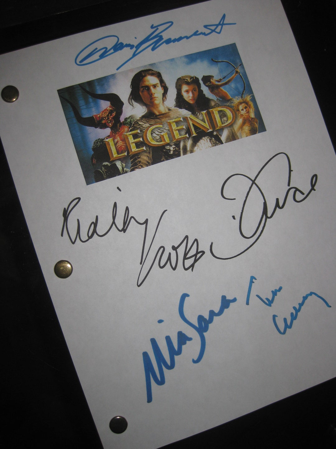 Legend Signed Movie Film Screenplay Script X5 Autograph Tom Cruise ...