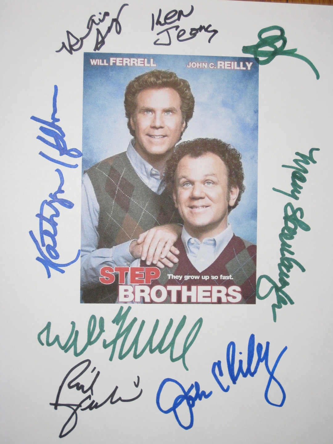 Step Brothers Signed Movie Film Script Screenplay Autographs X8 Will ...
