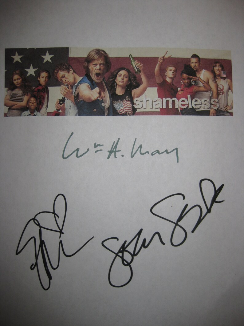 Shameless Signed TV Pilot Script Screenplay X3 Autographs - Etsy