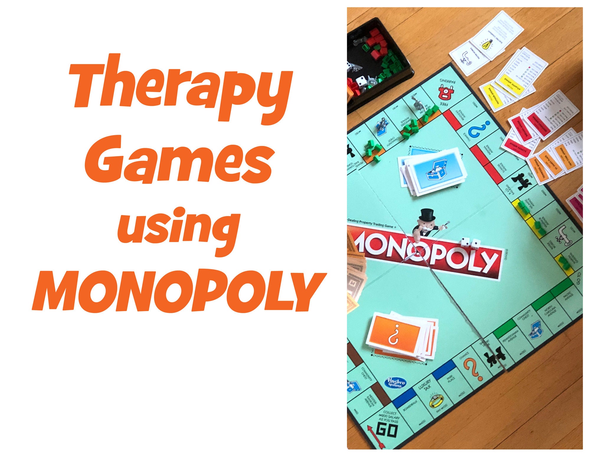 Therapy Games and Activities Using the Game of Monopoly Group - Etsy