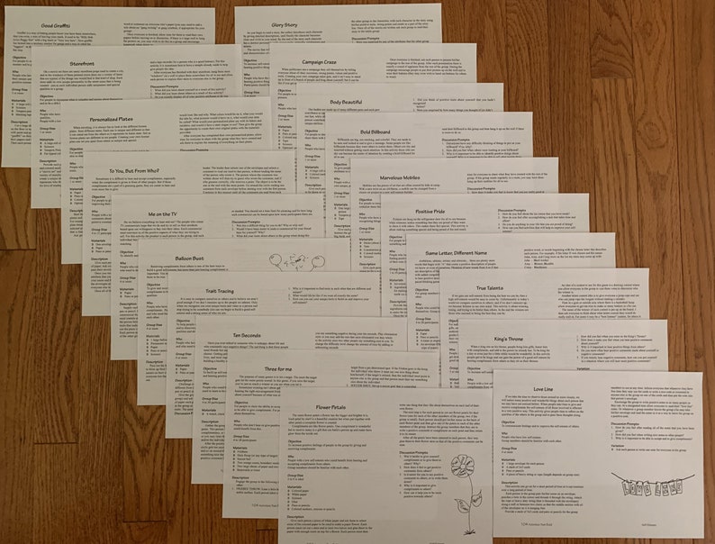 20 Printable Self-esteem Games and Activities for Group Therapy ...