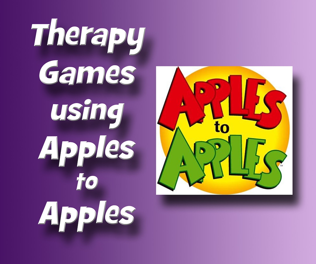 Therapy Games for Use With Apples to Apples, Therapy Games Teens, Group ...
