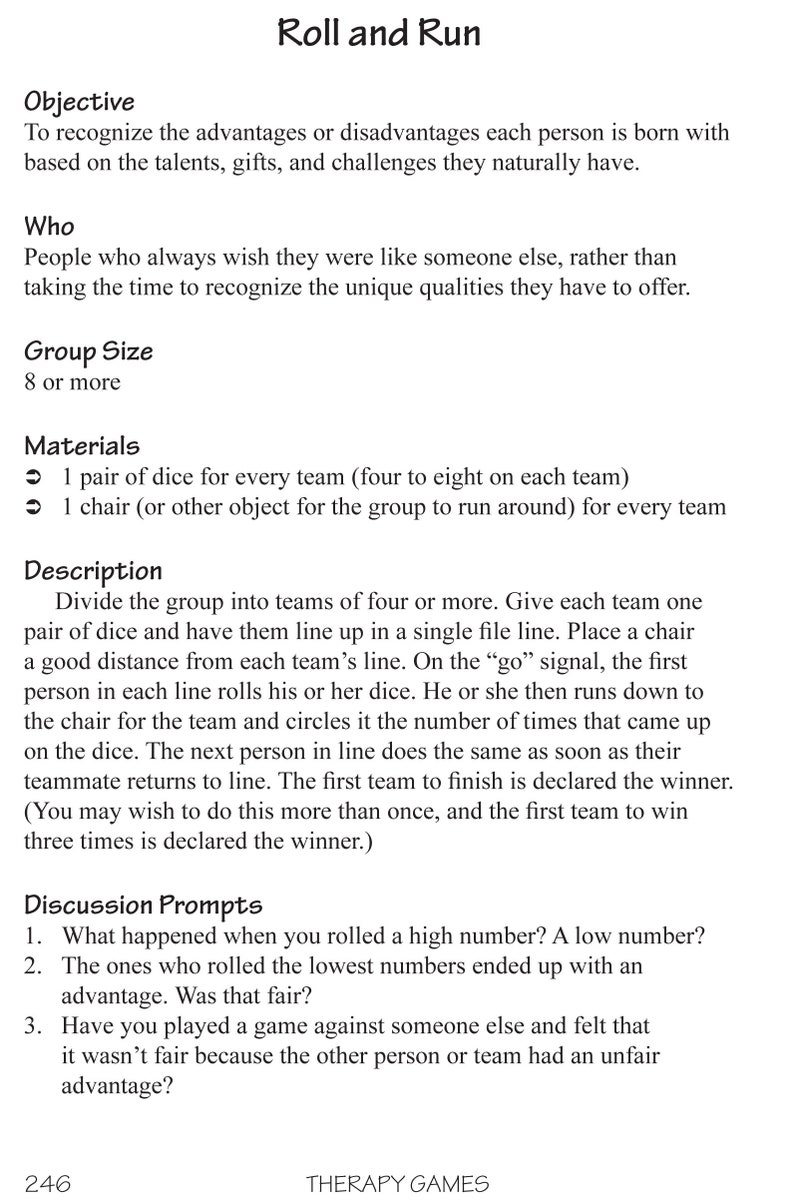 Therapy Game Downloads for Use With Cards And/or Dice, Therapy for ...