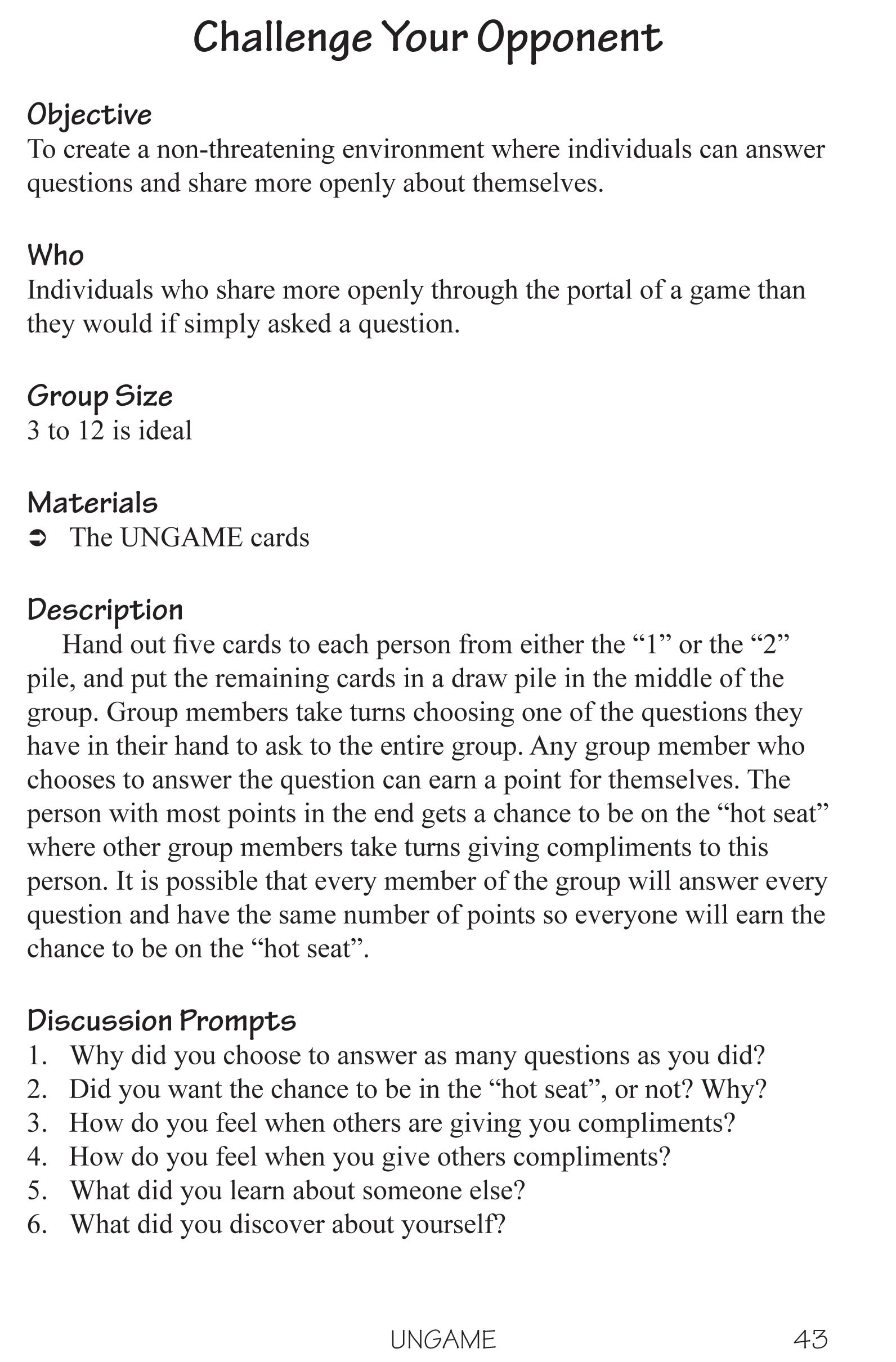 Therapy Game Downloads for Use With the UNGAME, Therapy Games, Therapy ...