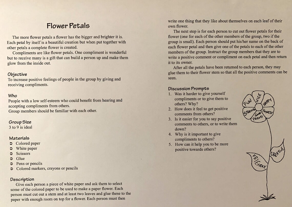 20 Printable Self-esteem Games and Activities for Group Therapy ...