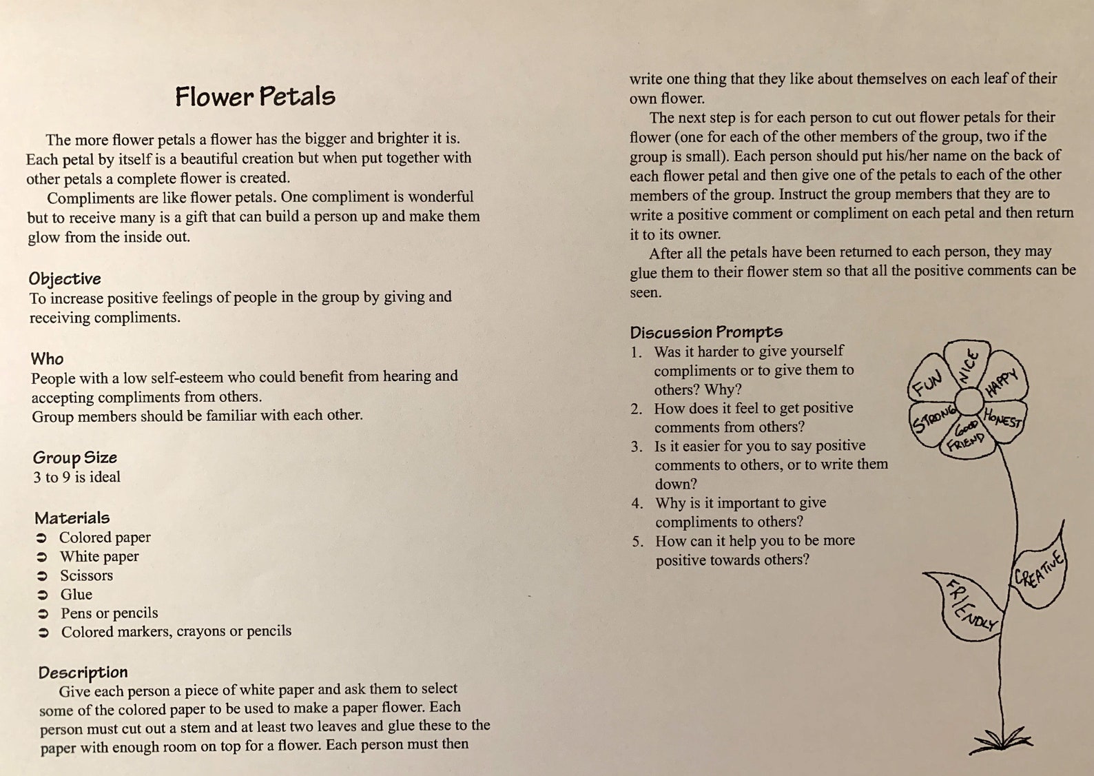 20 Printable Self-esteem Games and Activities for Group Therapy ...