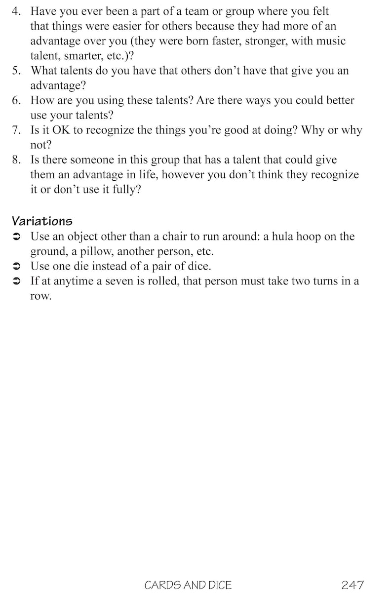 Therapy Game Downloads for Use With Cards And/or Dice, Therapy for ...