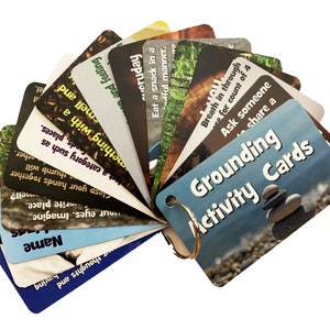 Grounding Cards, Grounding Methods, Mindfulness Cards, Anxiety Coping ...