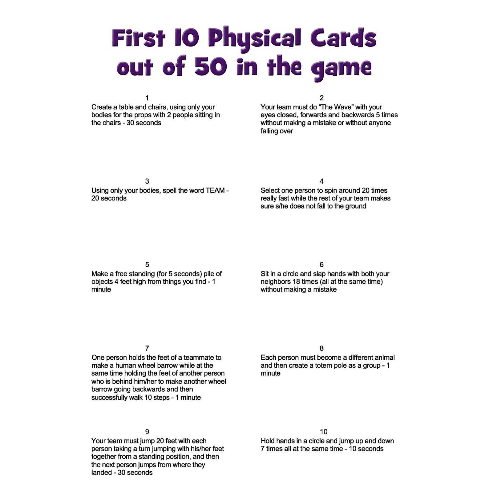 Team up Board Game, Team-building Activity, Printable Board Game for ...