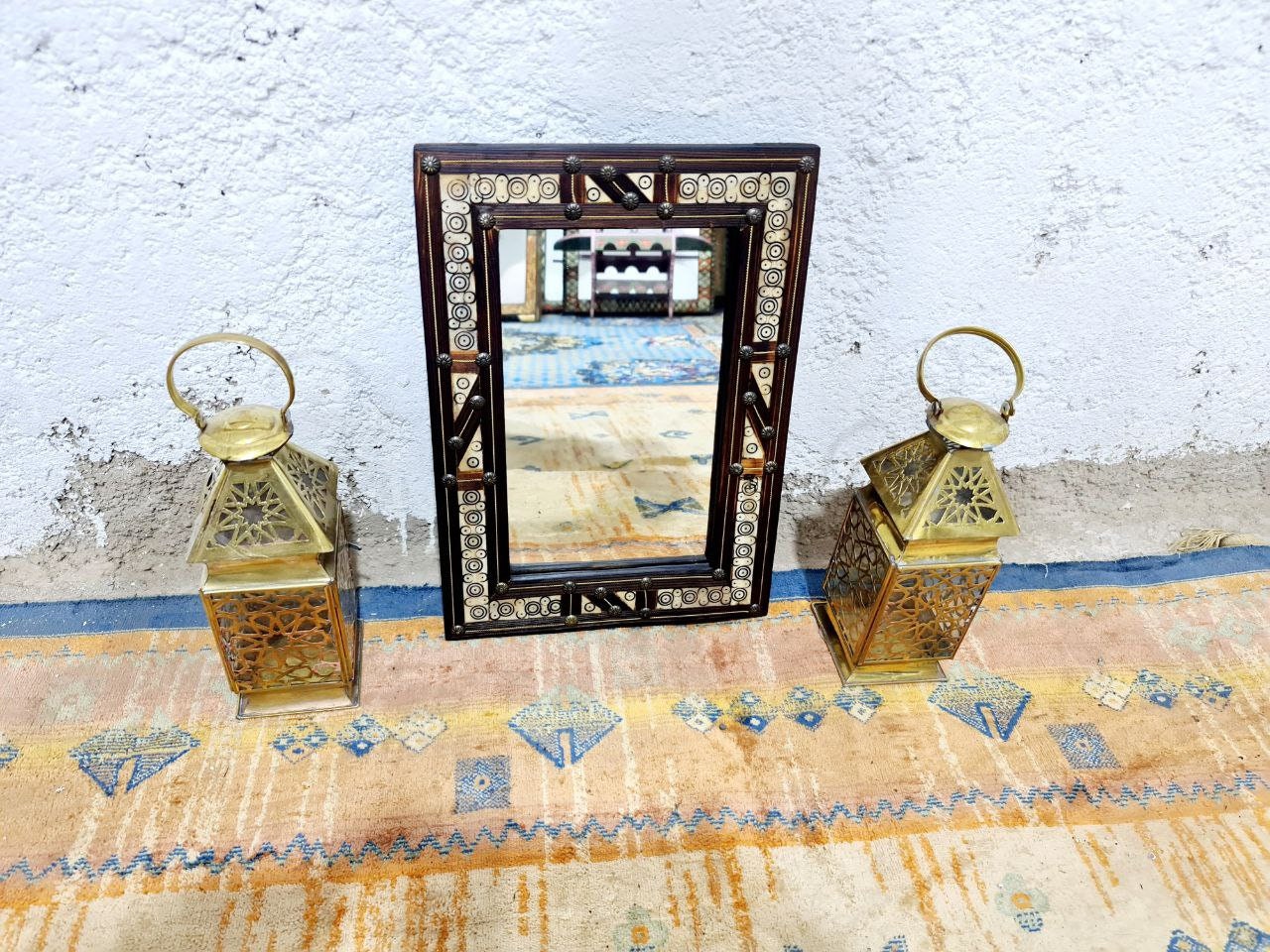 Moroccan Bone Mirror Wall Bone Mirrors Antique Mirror - Etsy