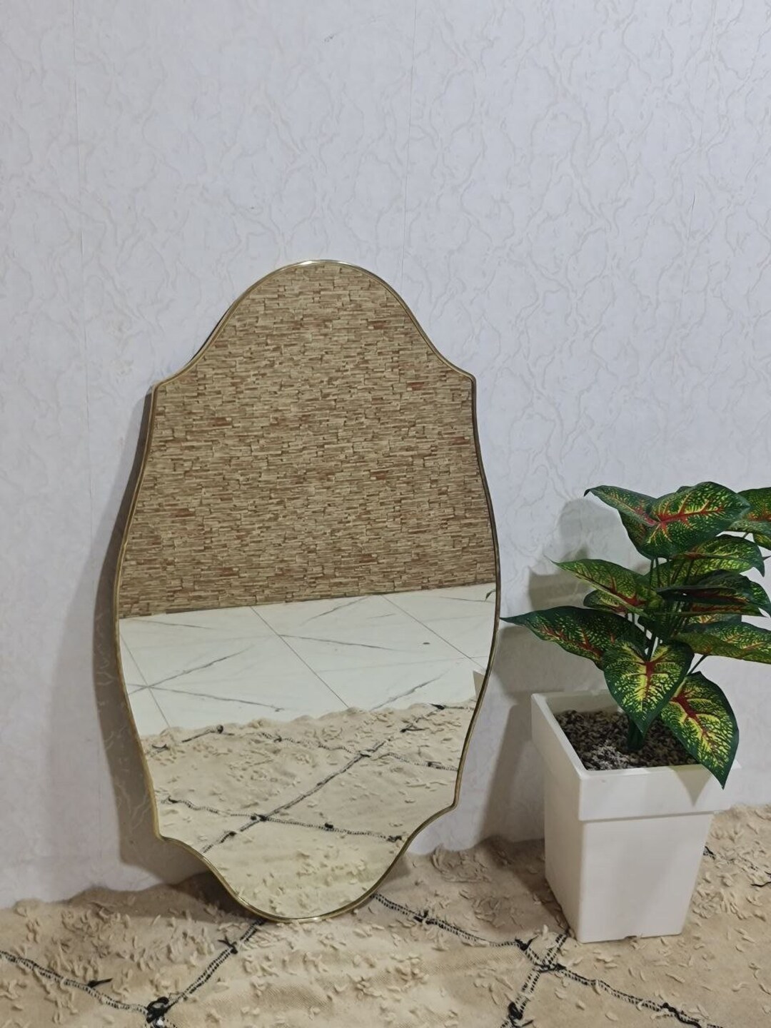 Arched Mirror Top Gold Frame Dramatic Wall Decor - Etsy