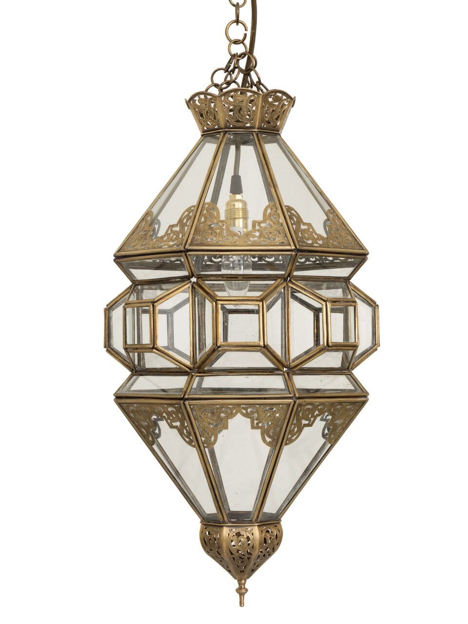 Glass Light Pendant Lighting Fixture Diamond Classic Clear - Etsy