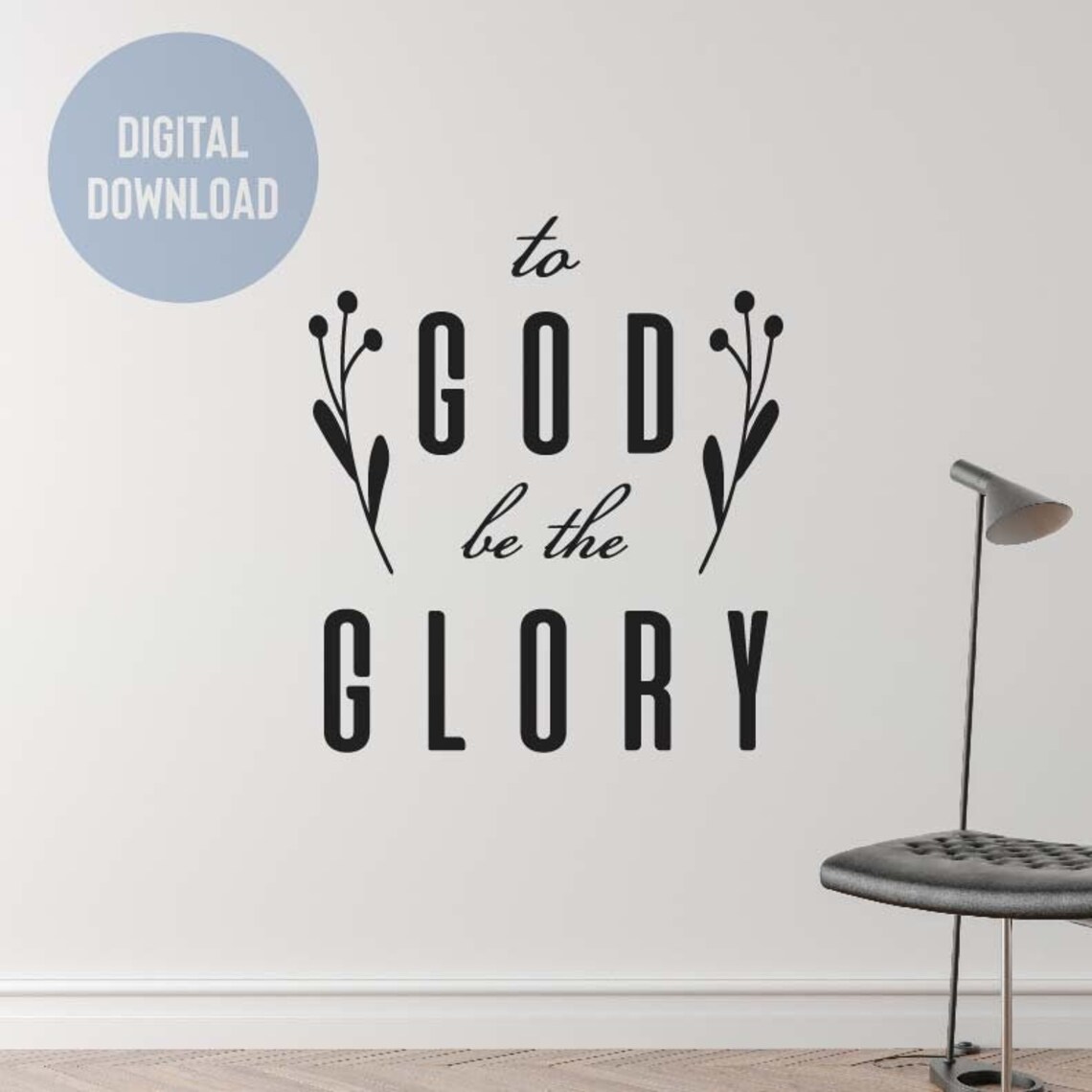 To God Be the Glory | Digital Print | Christian Wall Art Decor | Totes ...