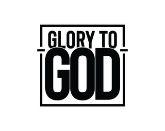 Glory to God Printable - Etsy