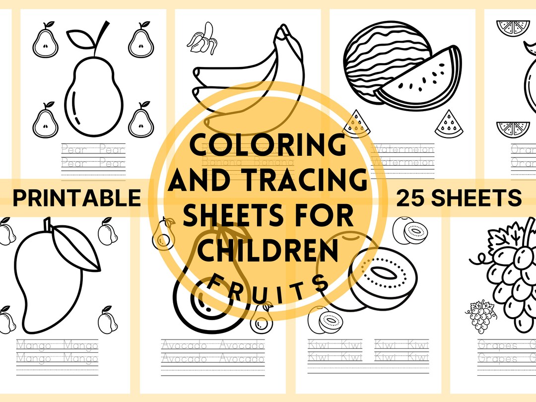 Printable Coloring and Tracing Sheets for Preschoolers & Grade ...