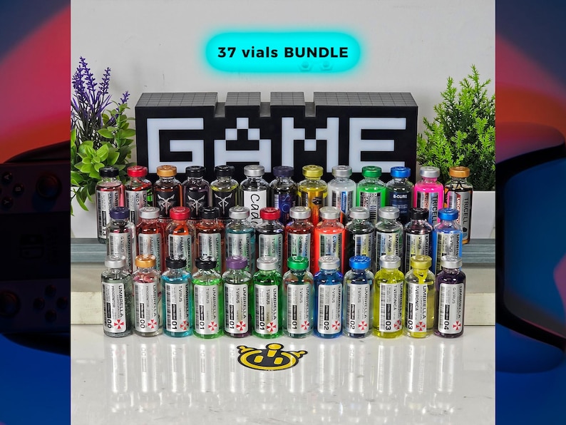 Resident Evil Vial Virus (37 Vials Bundle) - KIT Collection - Etsy
