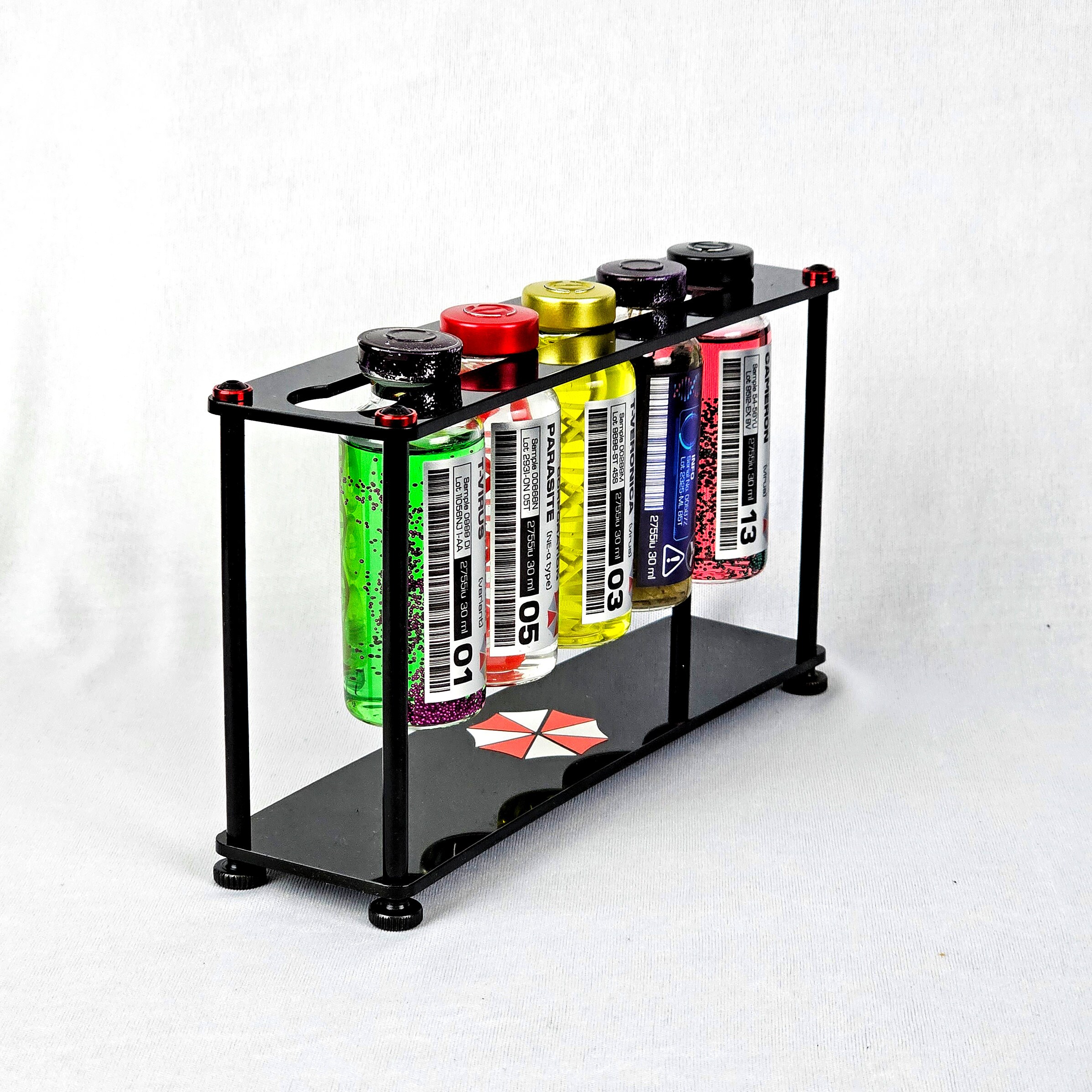 Resident Evil Virus Black Rack With 5 Vials Included KIT Collection - Etsy