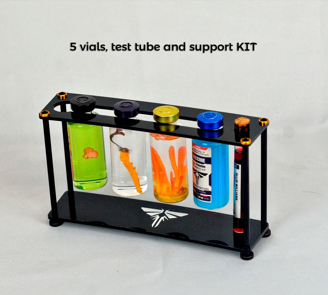 The Last of Us Virus Rack With 4 Vials and 1 Test Tube - Etsy