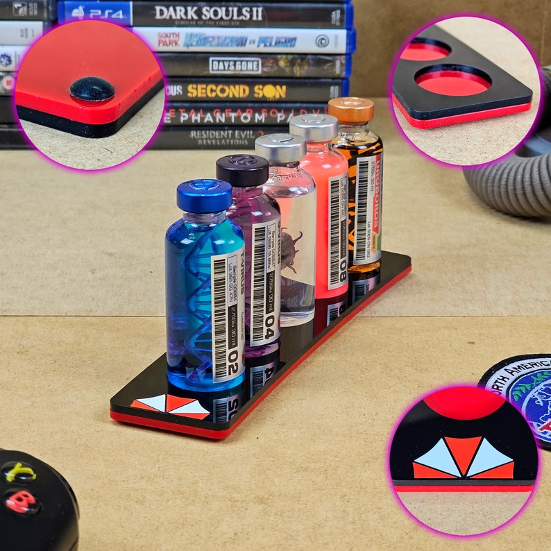 Resident Evil Virus Black/red Base With 5 Vials Included - KIT ...