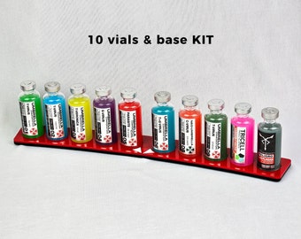 Resident Evil Virus Black/red Base With 5 Vials Included KIT Collection ...