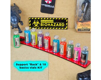 Resident Evil Virus Black Rack With 10 Vials Included KIT Collection - Etsy