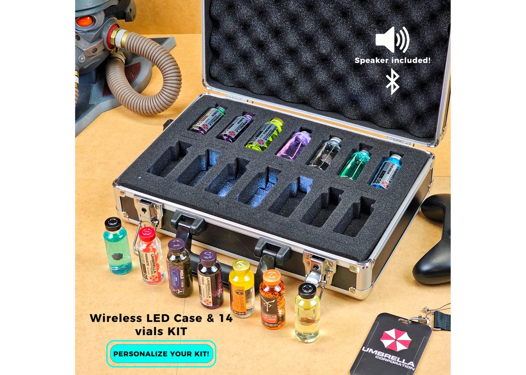 Resident Evil Virus Wireless Briefcase With LED Lights, Speaker and 14 ...