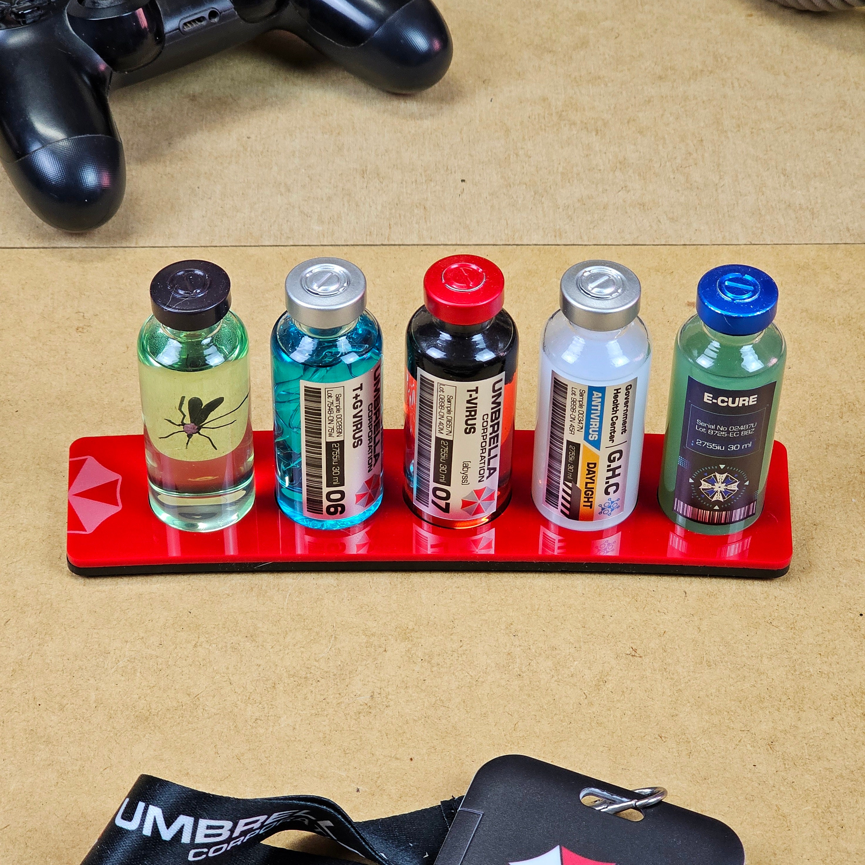 Resident Evil Virus Red/black Base With 5 Vials Included KIT Collection ...