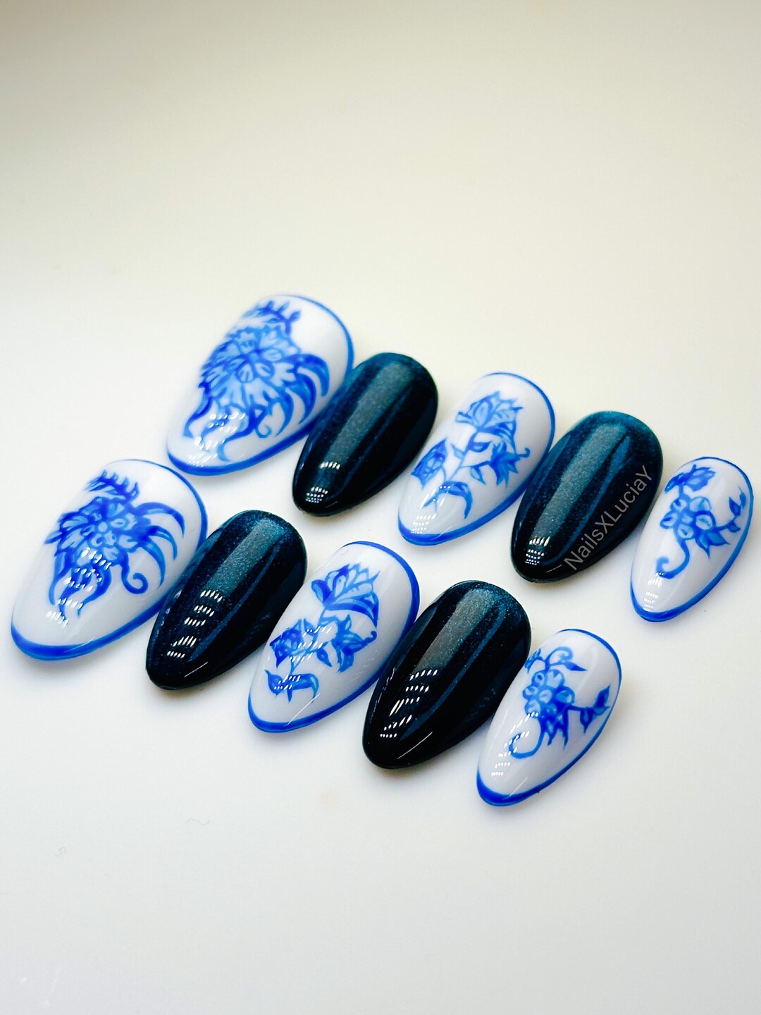 DAINTY BOW || Artisan Made Luxury Press on Nails , Apres Gel X , Hand ...