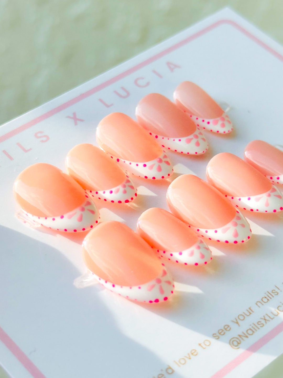 Clueless || Girly French Luxury Press on Nails || Short and Long Press ...