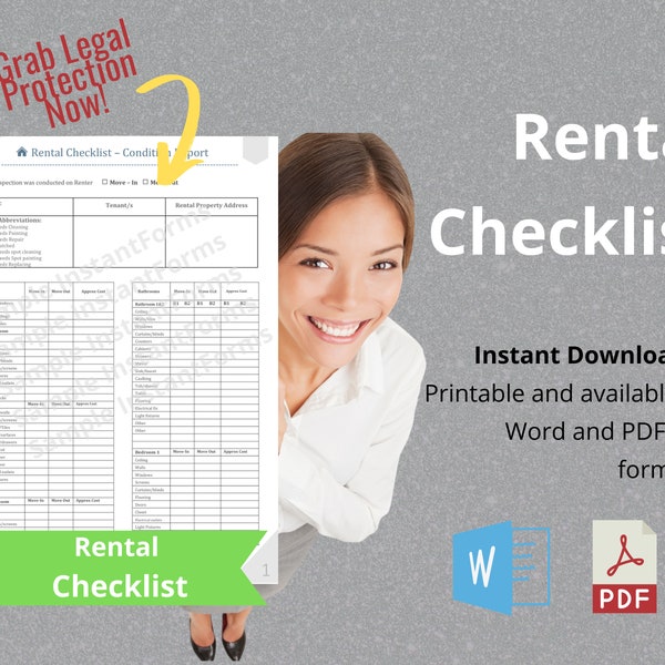 Rental Walk Through Checklist - Etsy