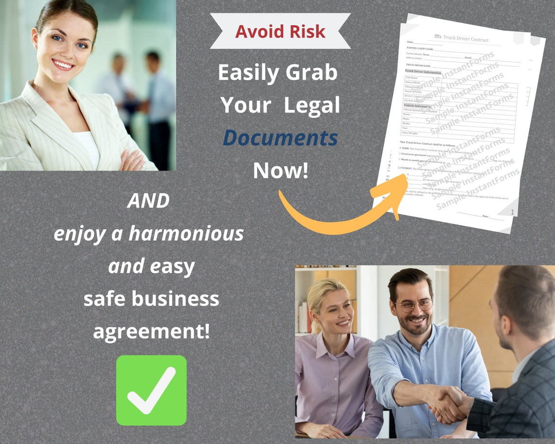 Truck Driver Contract Template, Truck Driver Contract Agreement ...