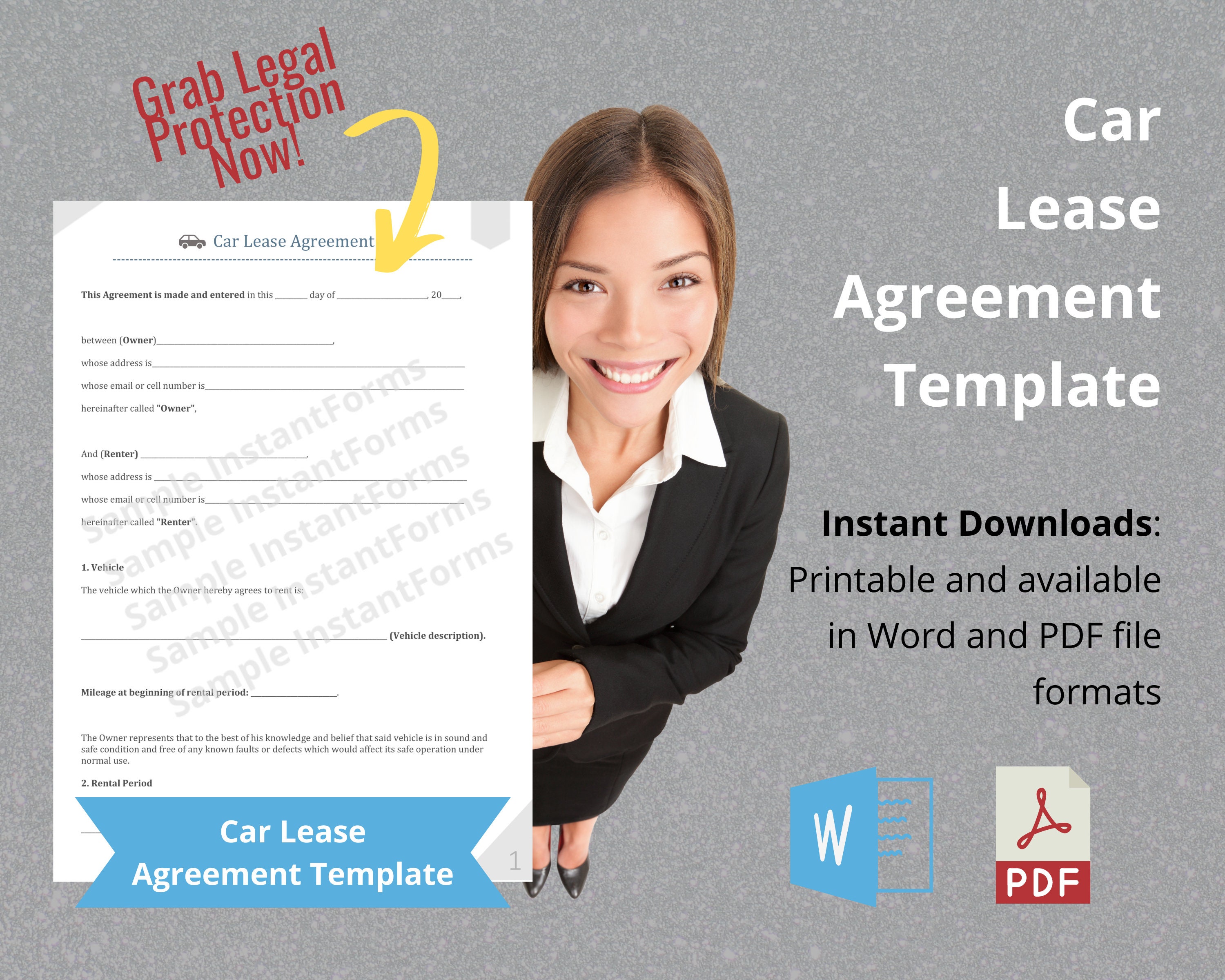 Printable Car Lease Agreement Pdf, Vehicle Lease Agreement Forms ...