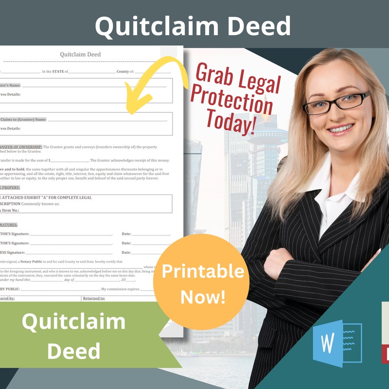 Quick Claim Deed - Etsy